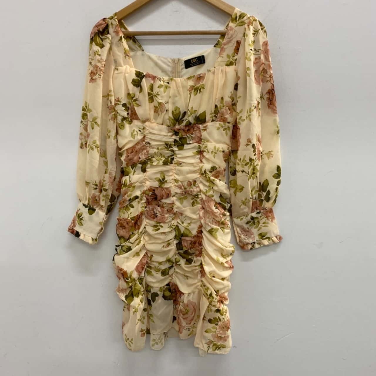 DVC Womens Size S Mini Dress Floral Ruffle