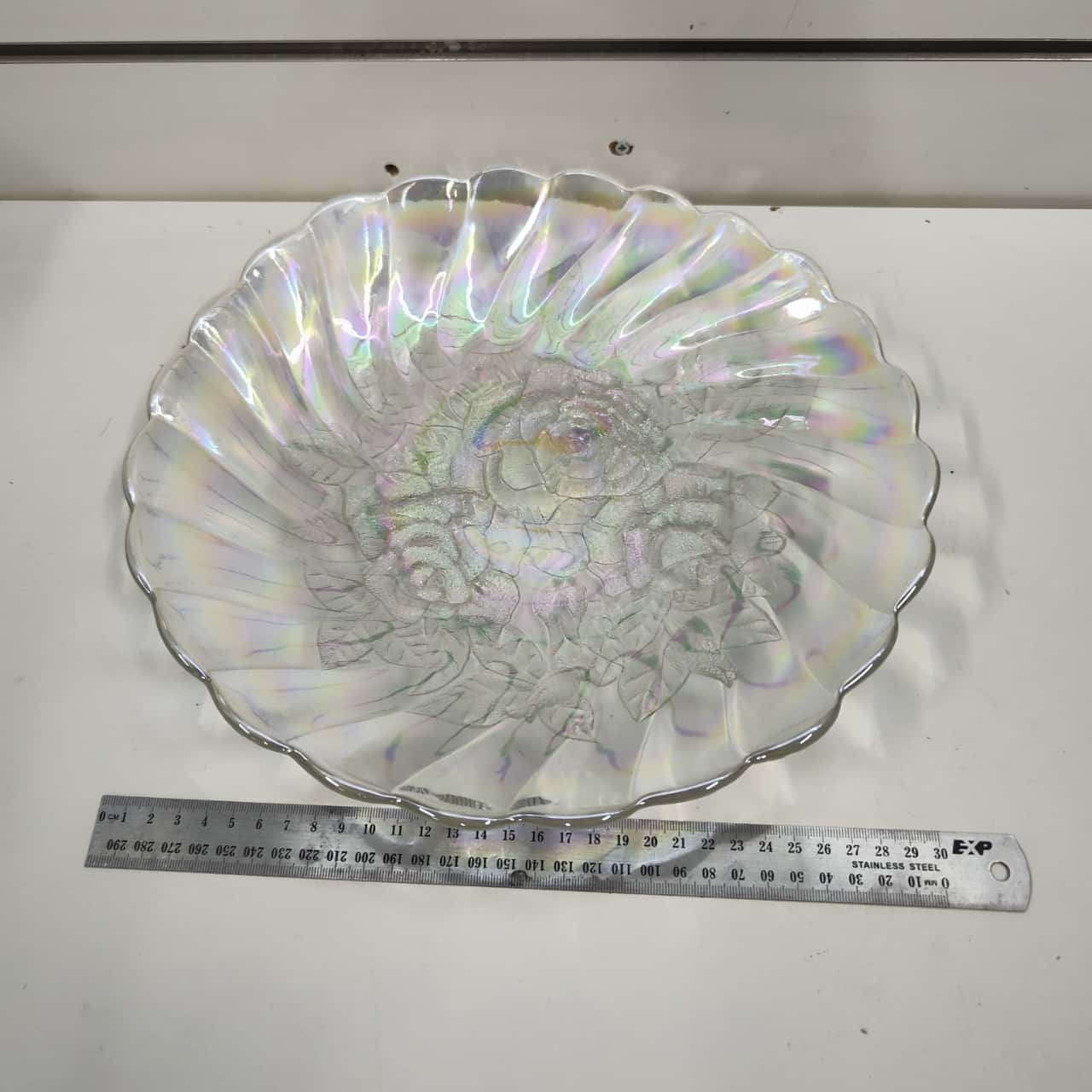 Carnival Glass Bowl Platter Dish