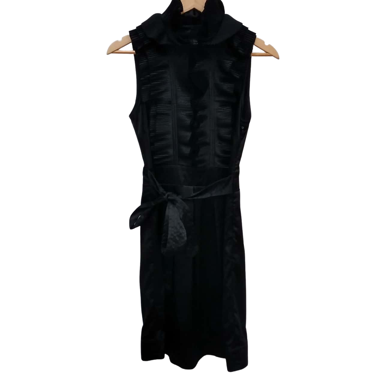 ROMP JEANS Womens M Black Satin Ruffle Dress (08, 995)(s)