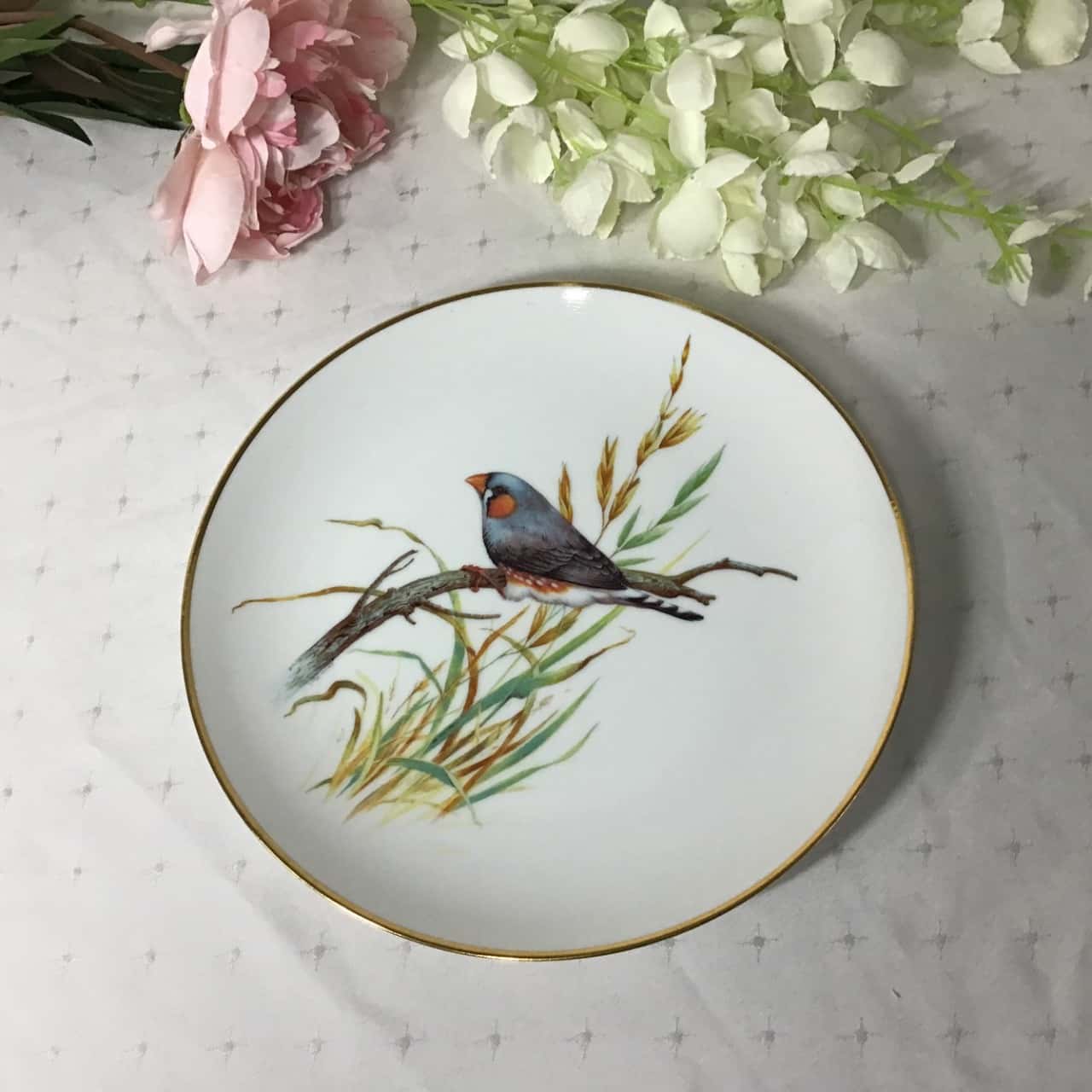 *REDUCED* Australian Garden Birds “Zebra Finch” Round Fine China Plate(s)