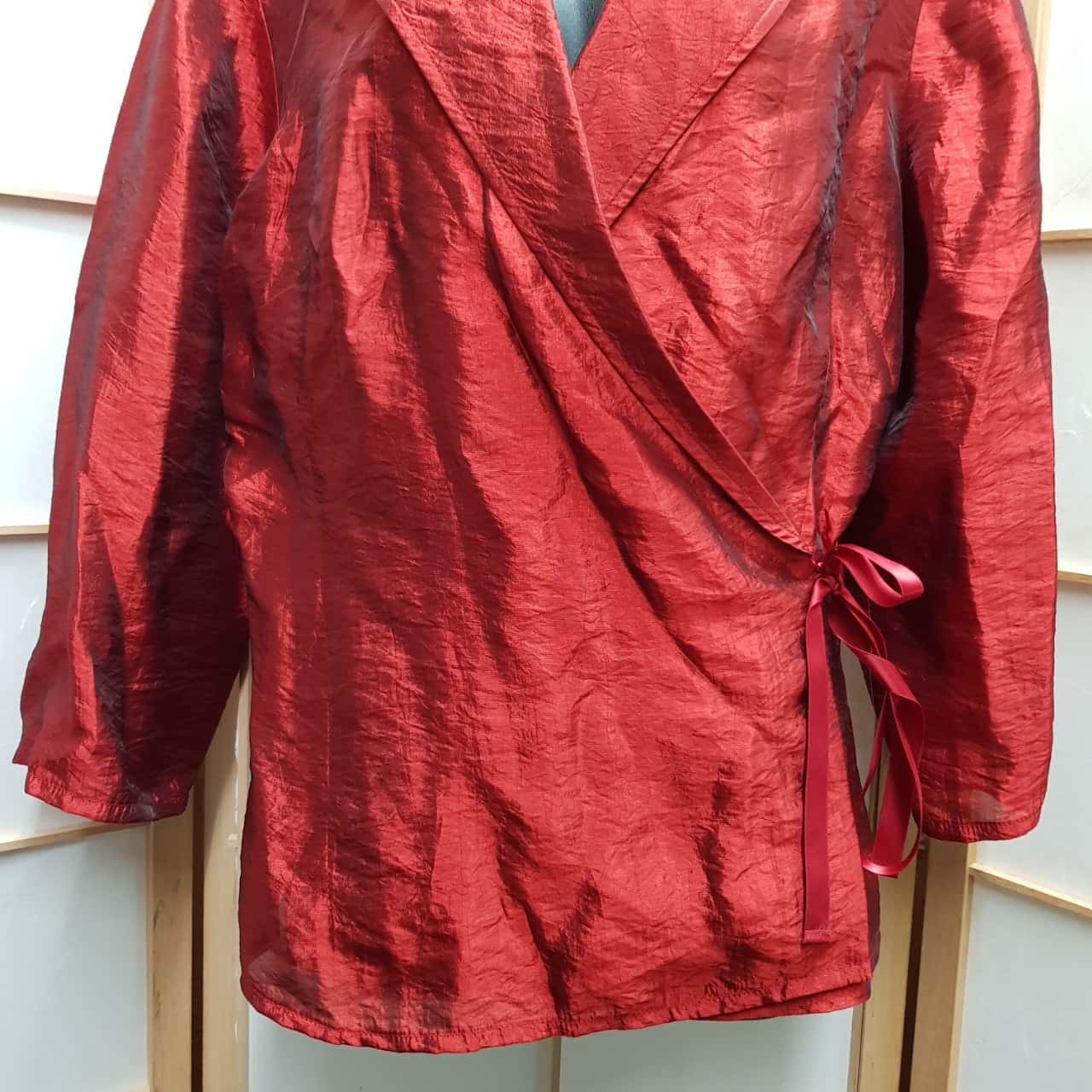 VINTAGE RETRO RSVP By PERRI CUTTEN WRAP BLOUSE Size 18 / XL (s)