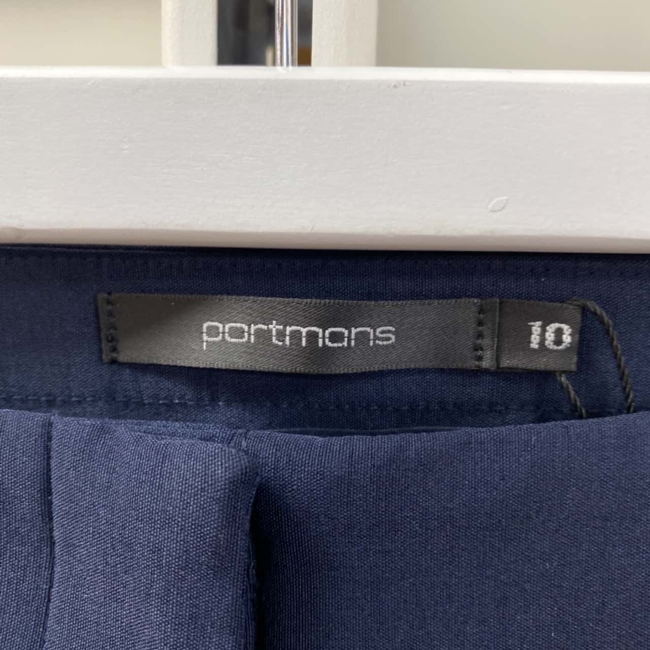 Portmans Womens Size 10 Straight Leg Blue Pants(s)