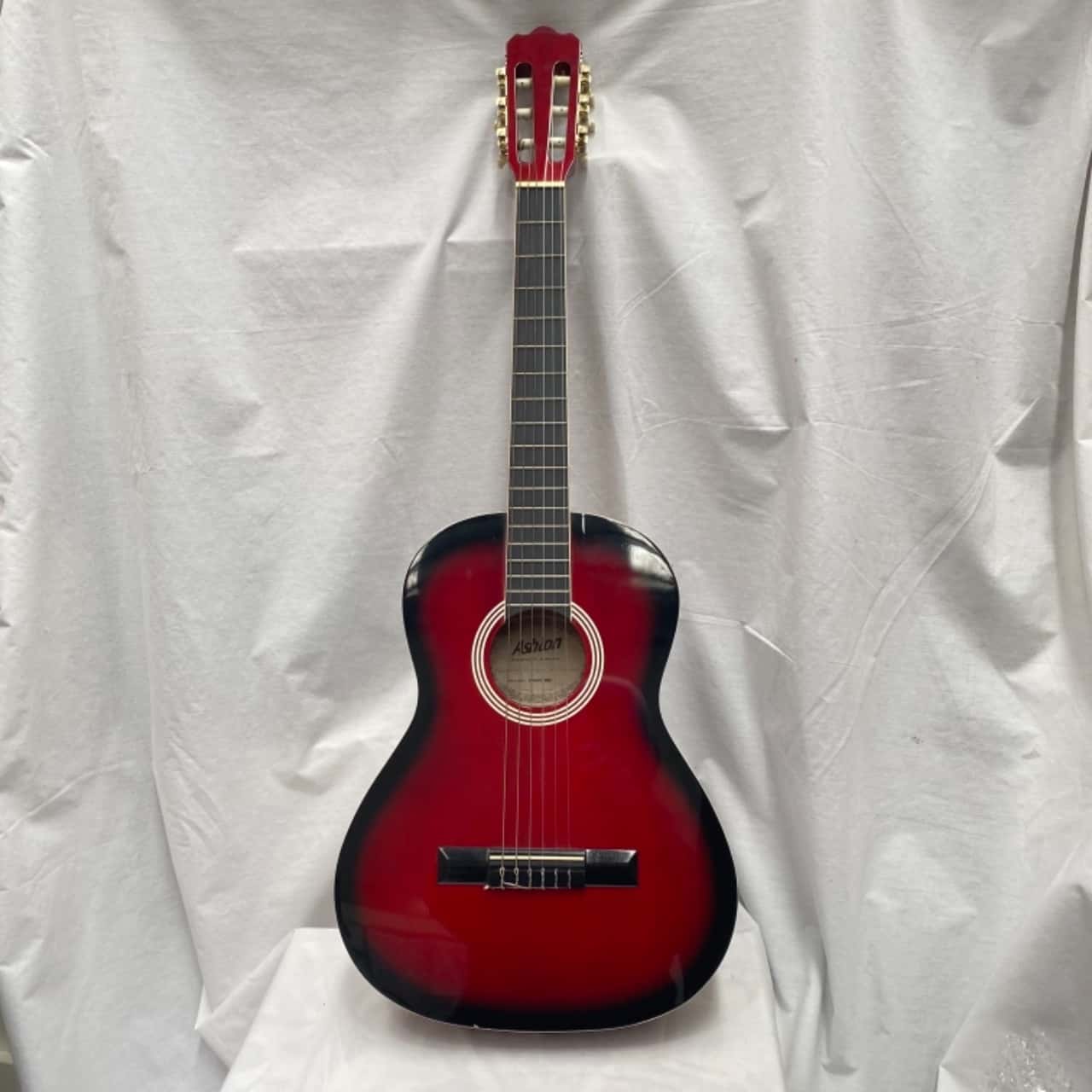 ASHTON ACOUSTIC GUITAR MODEL CG34TRB MAPLE RED With Travel Case Bag ...