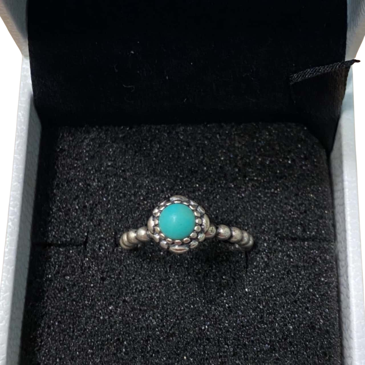 Silver Ring with Blue Stone (s)