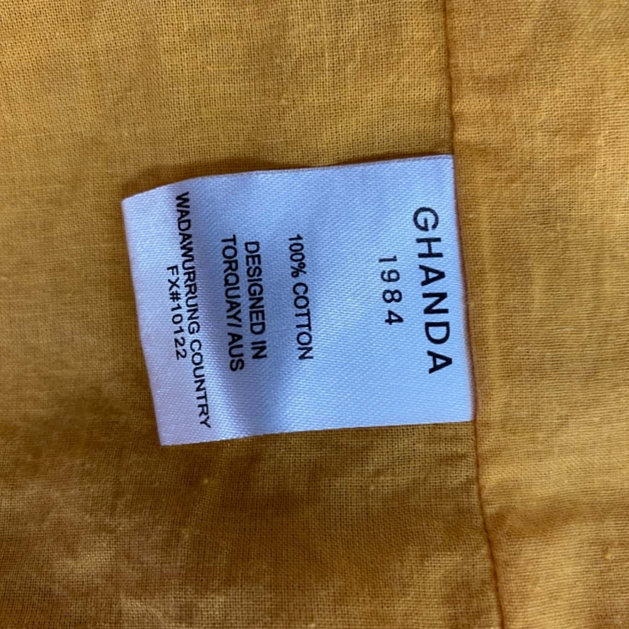 Ghanda Womens Size L Mini Dress / Sleeveless Dress Mustard (s)