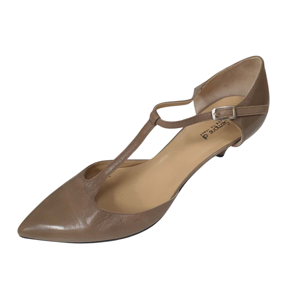 Sempre Di Womens Size 38 / 5 Olive Sharp toe Heels(s)