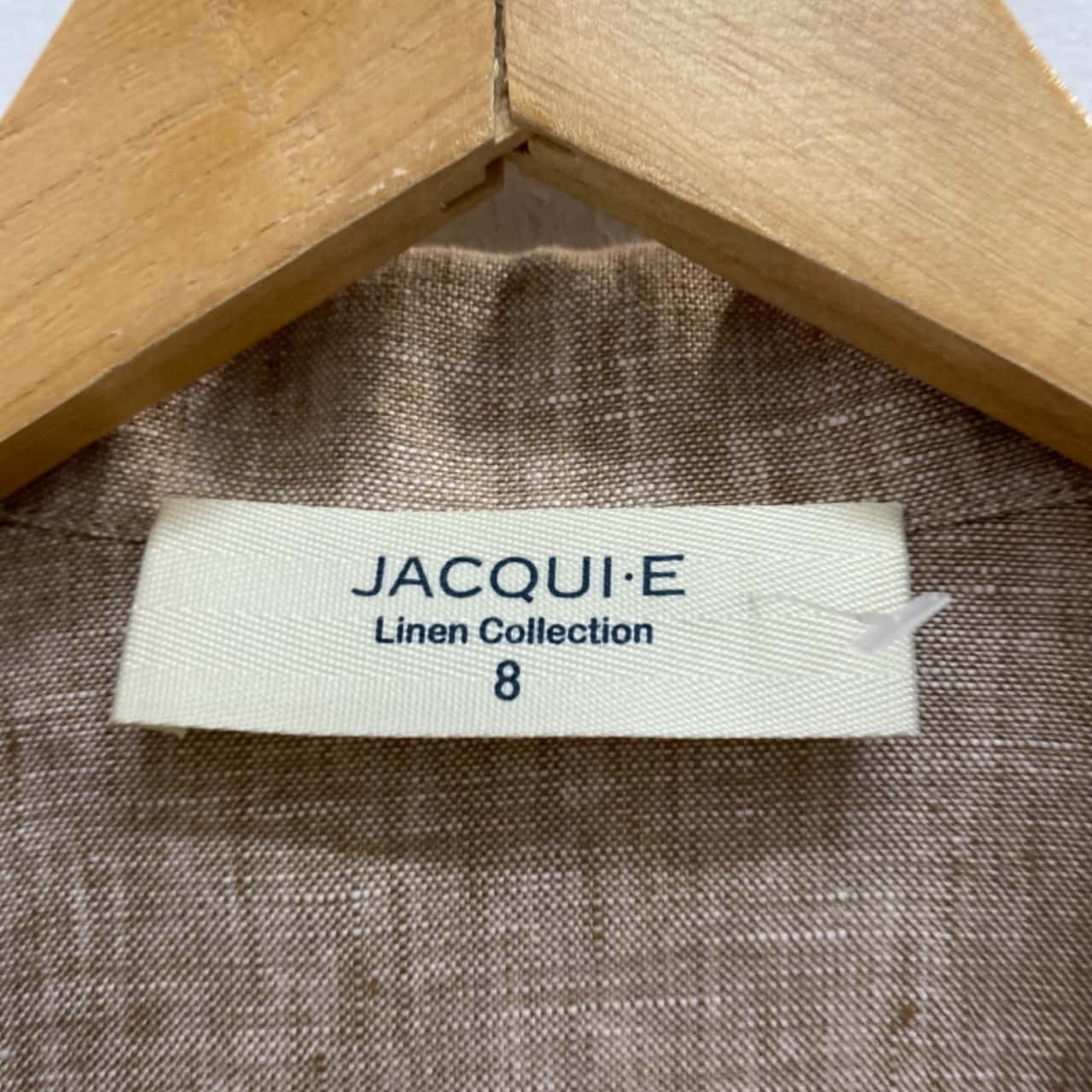 Jacqui-E Womens Size 8 Button Up Brown (s)