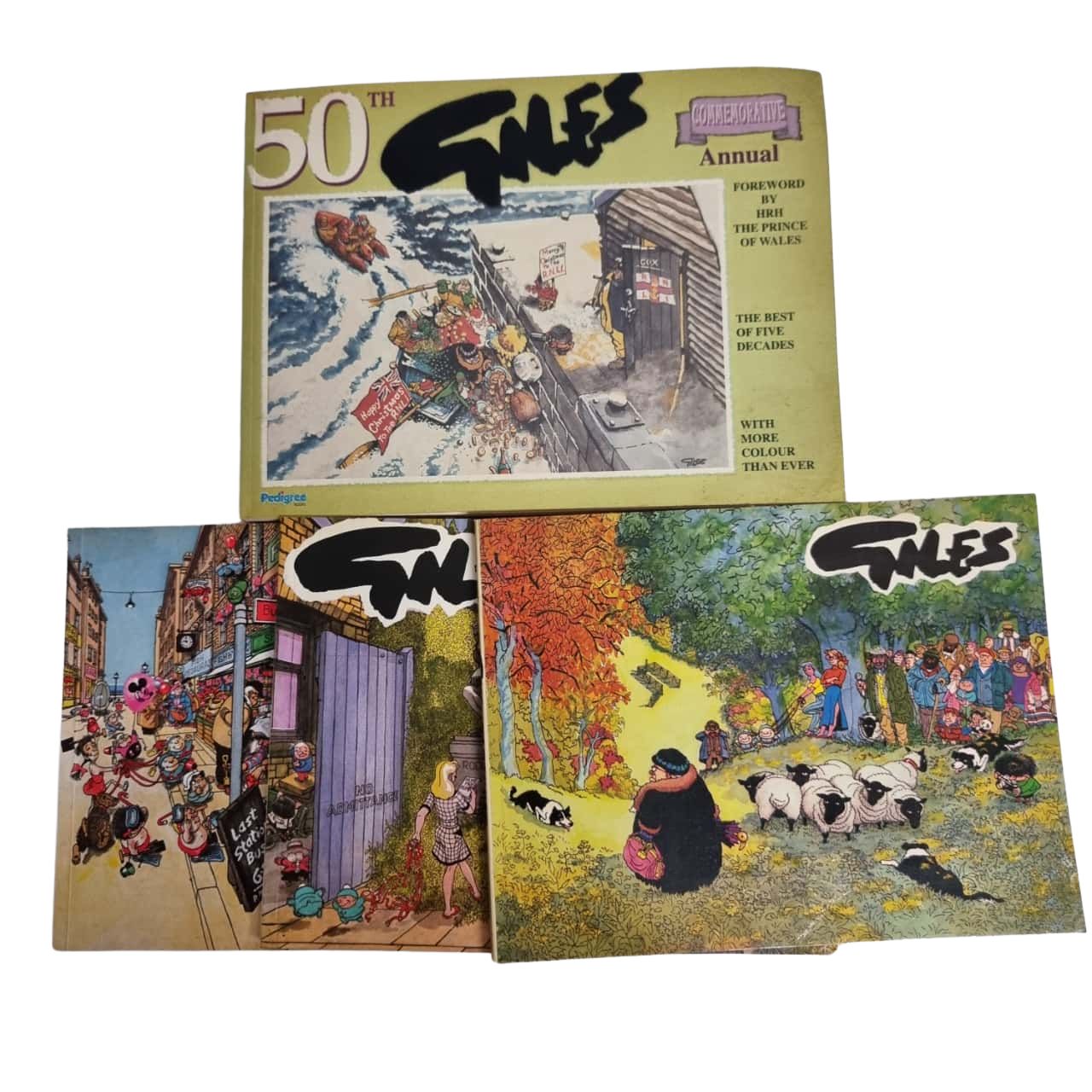 Giles Sunday express and daily express cartoons books x 4(s)
