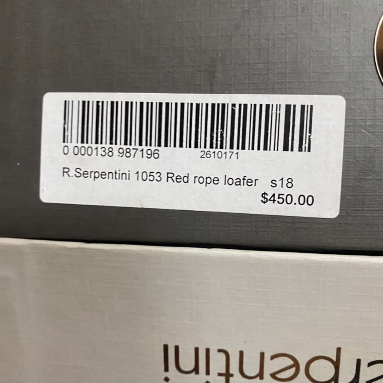 Roberto Serpentini Red Rope Loafer Size 41(s)