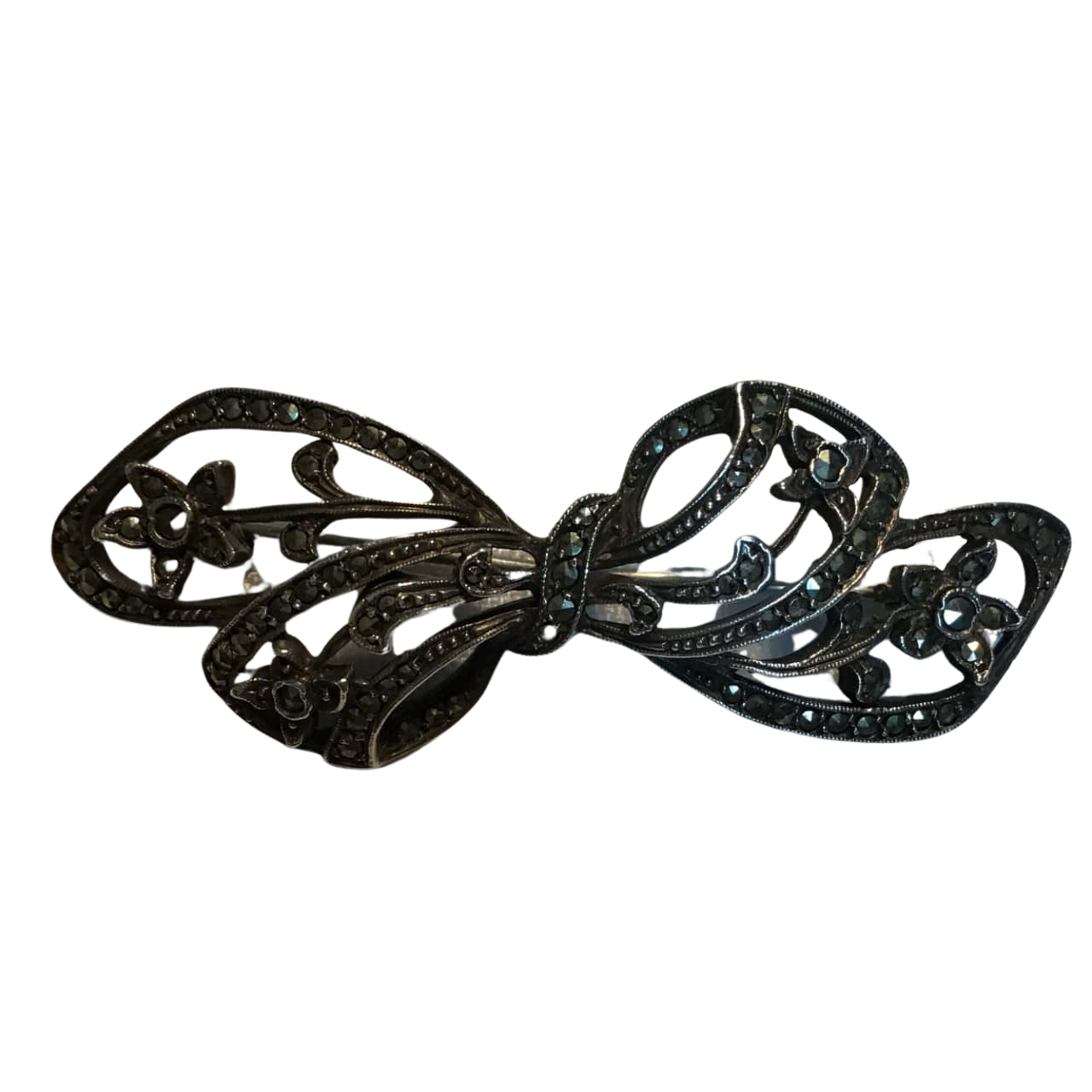 Womens Brooch S/Silver with marquisite (s)