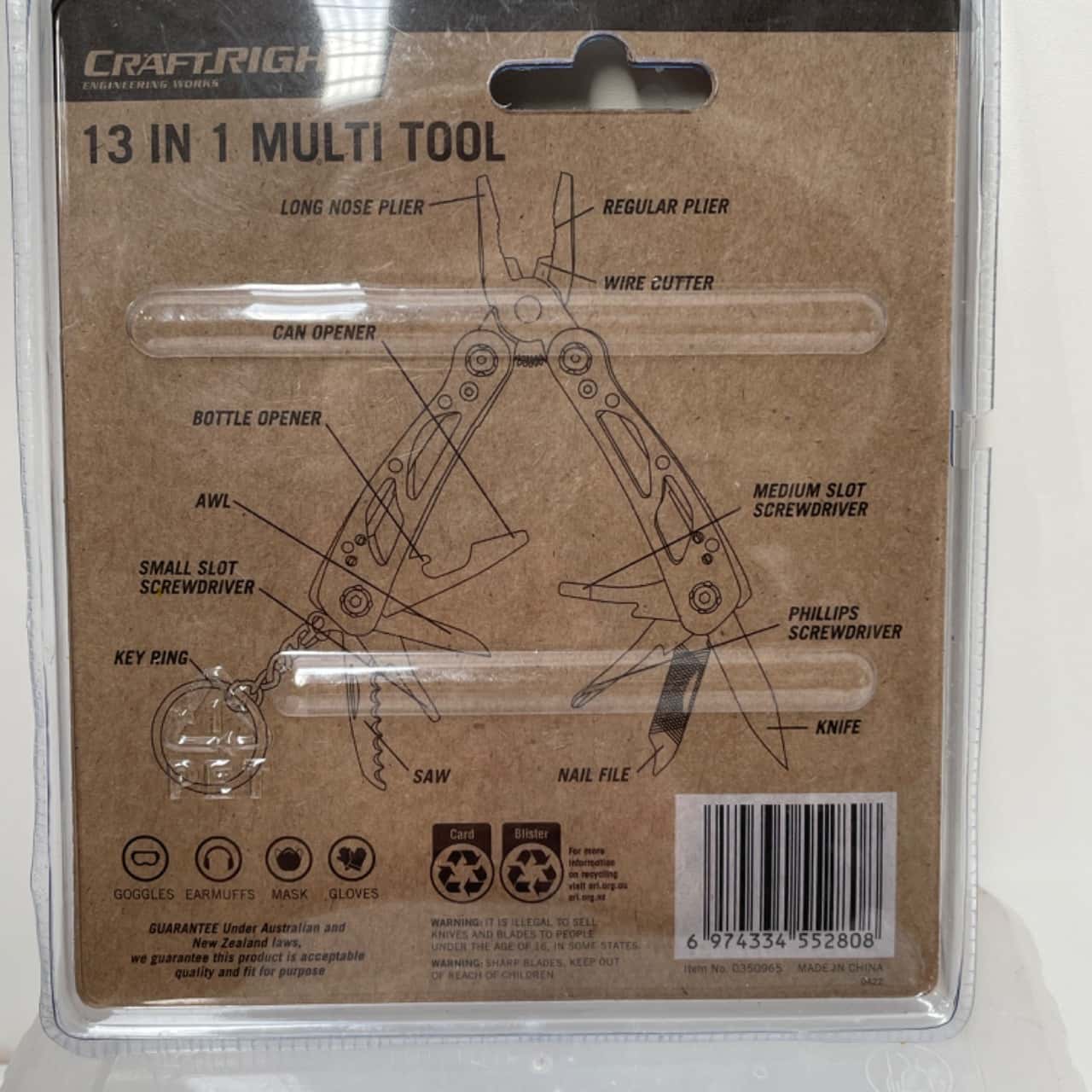 Craftright 13 in 1 Multi Tool.(s)