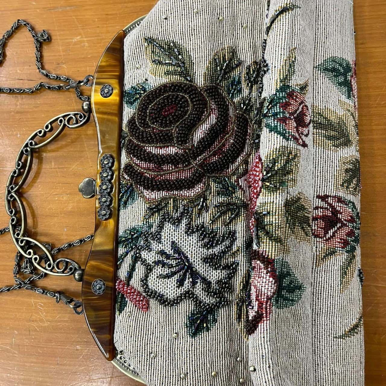 Butler and Wilson Tapestry and Beaded Womens Handbag WOW(s)