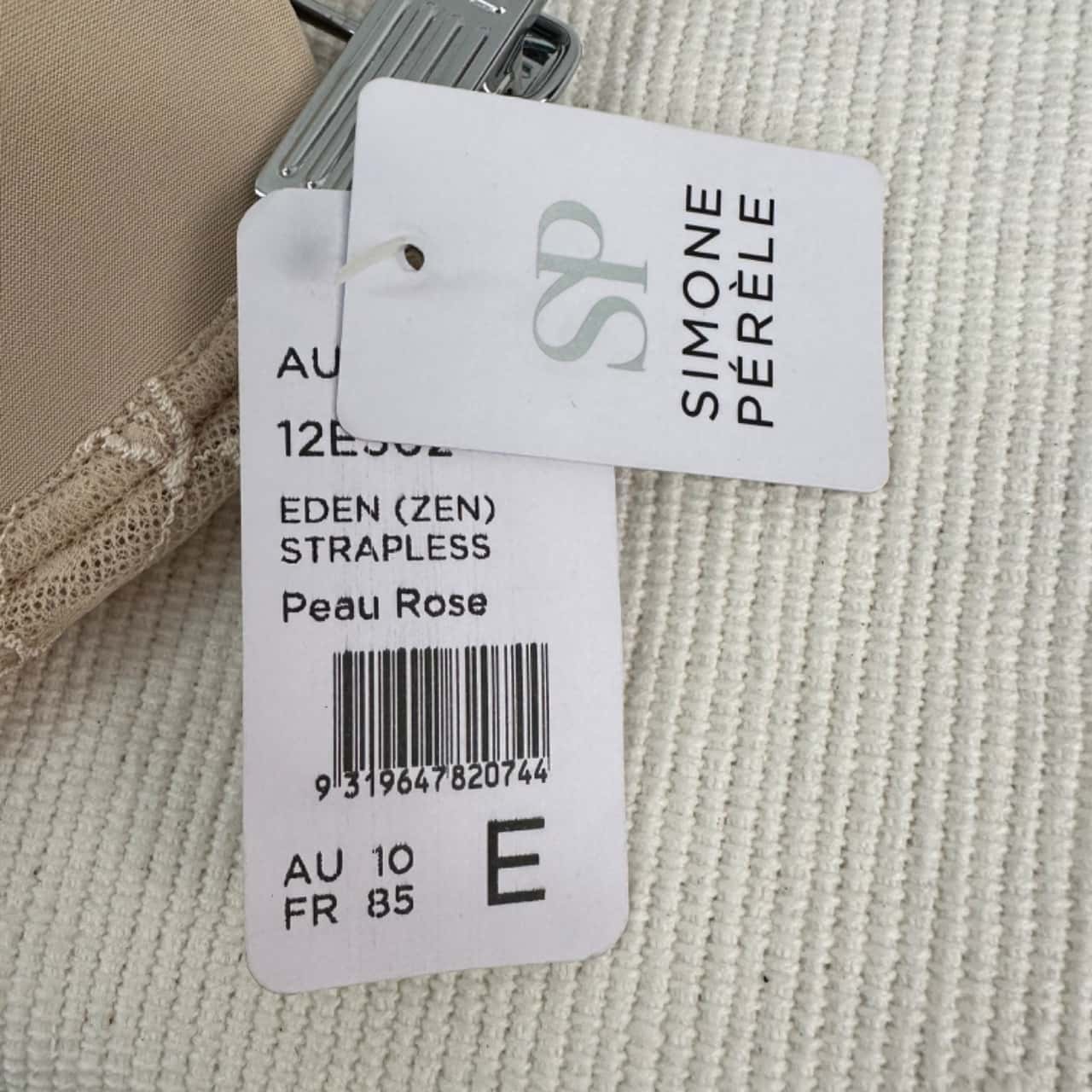 BNWT Strapless Simone Perele Bra Size 10E (s)