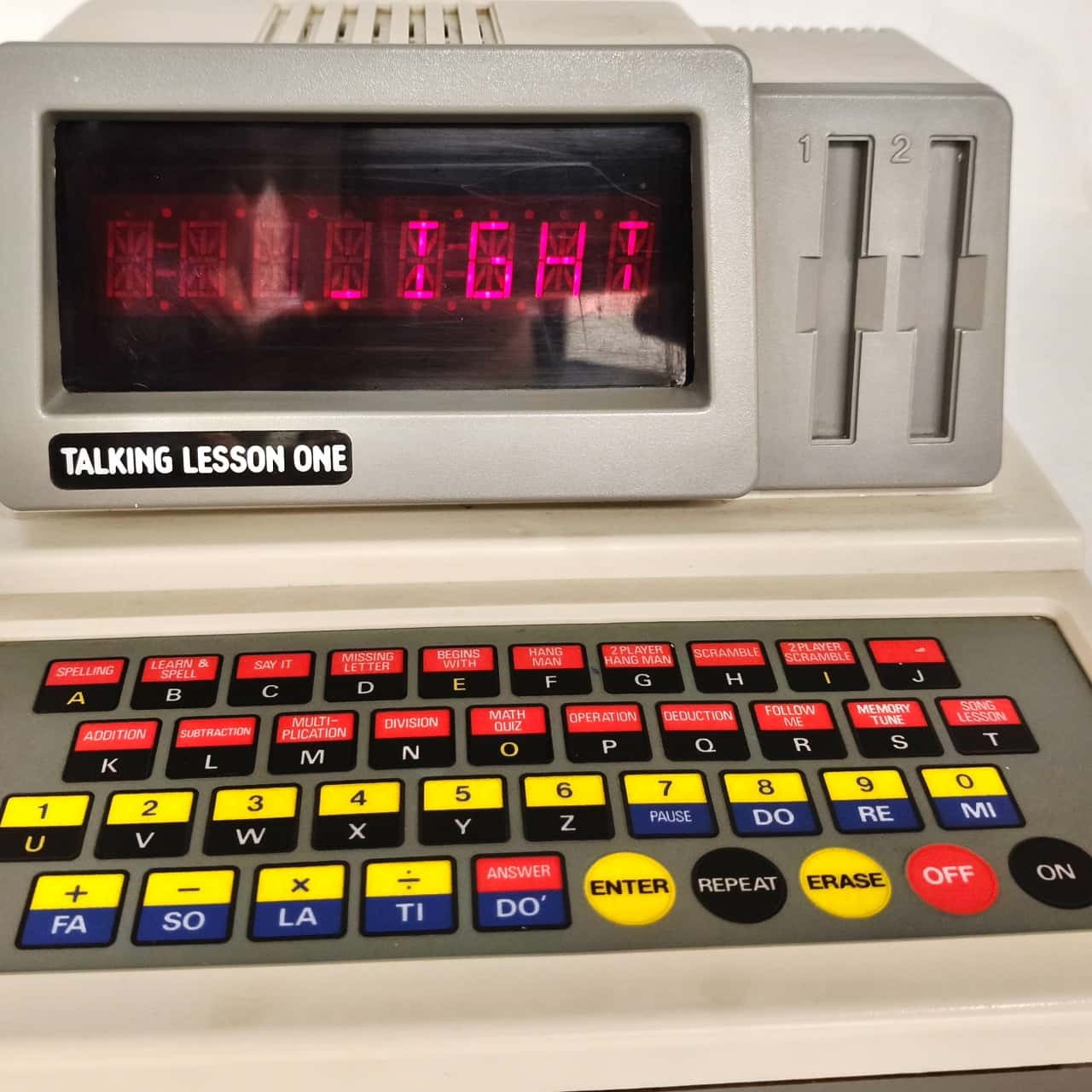 Vintage VTech Talking Lesson One Interactive Learning Toy 1986 (jk7)