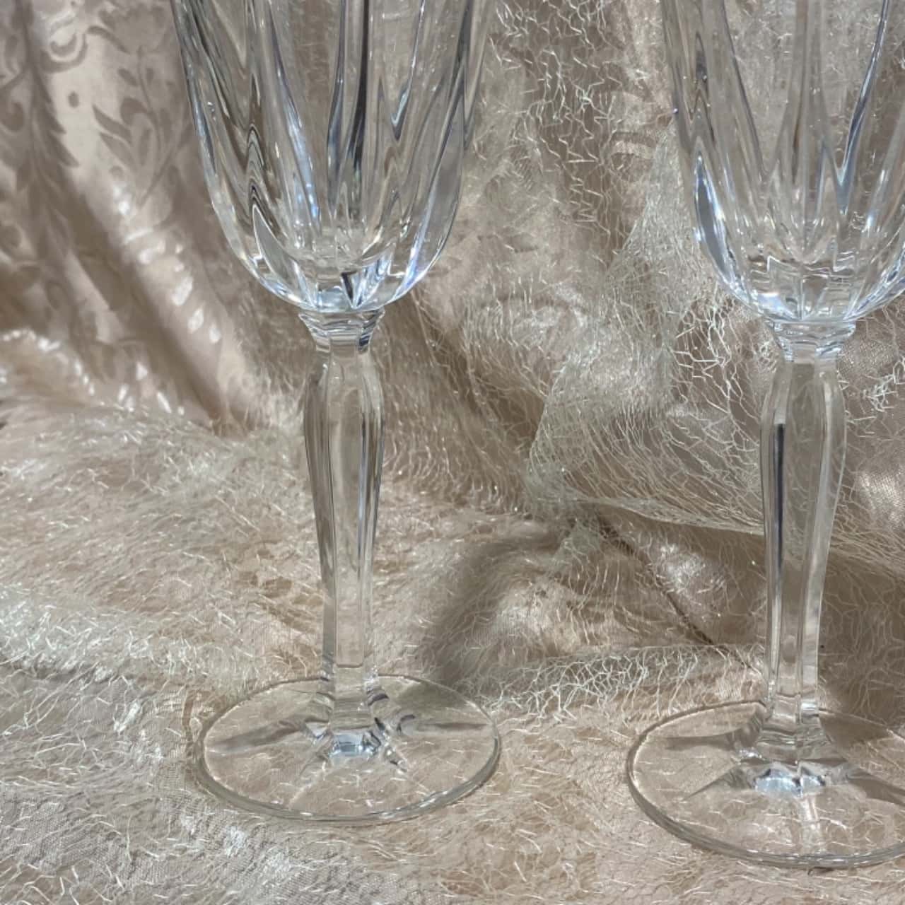 2 vintage Crystal Glasses