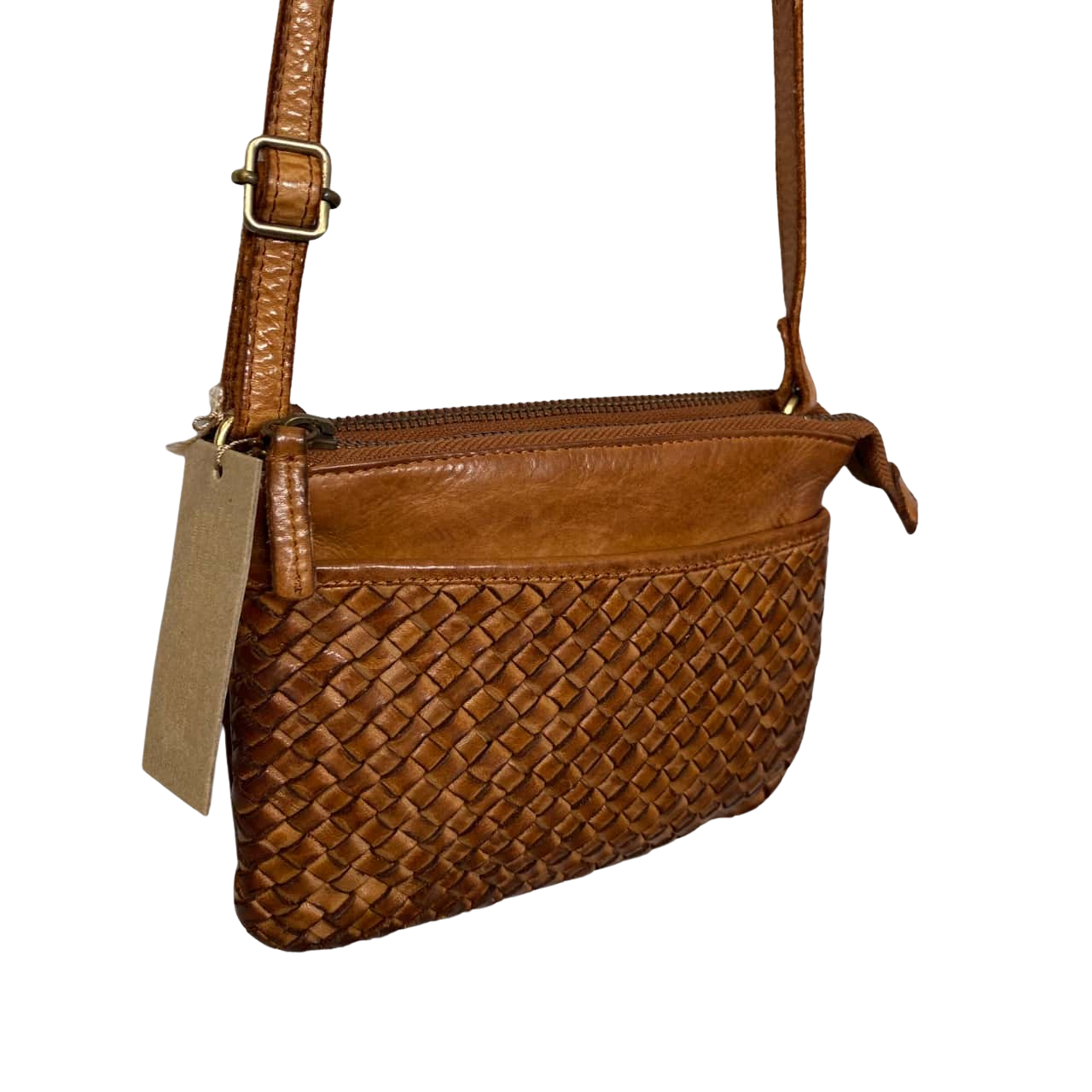 Colorado Womens Leather Cross Body Bag Brown (s)