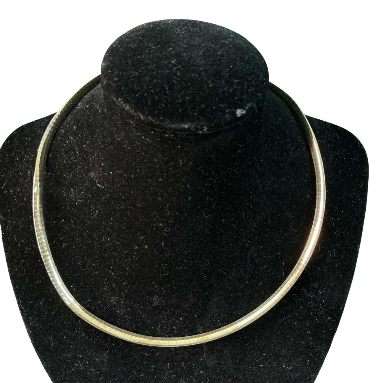 Reversible Omega Sterling Silver with 14k gold overlay necklace (s)