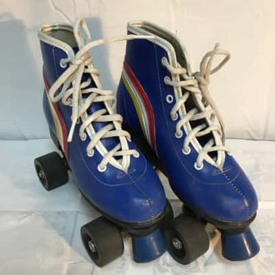 Vintage 70s Retro Rainbow Roller Skates