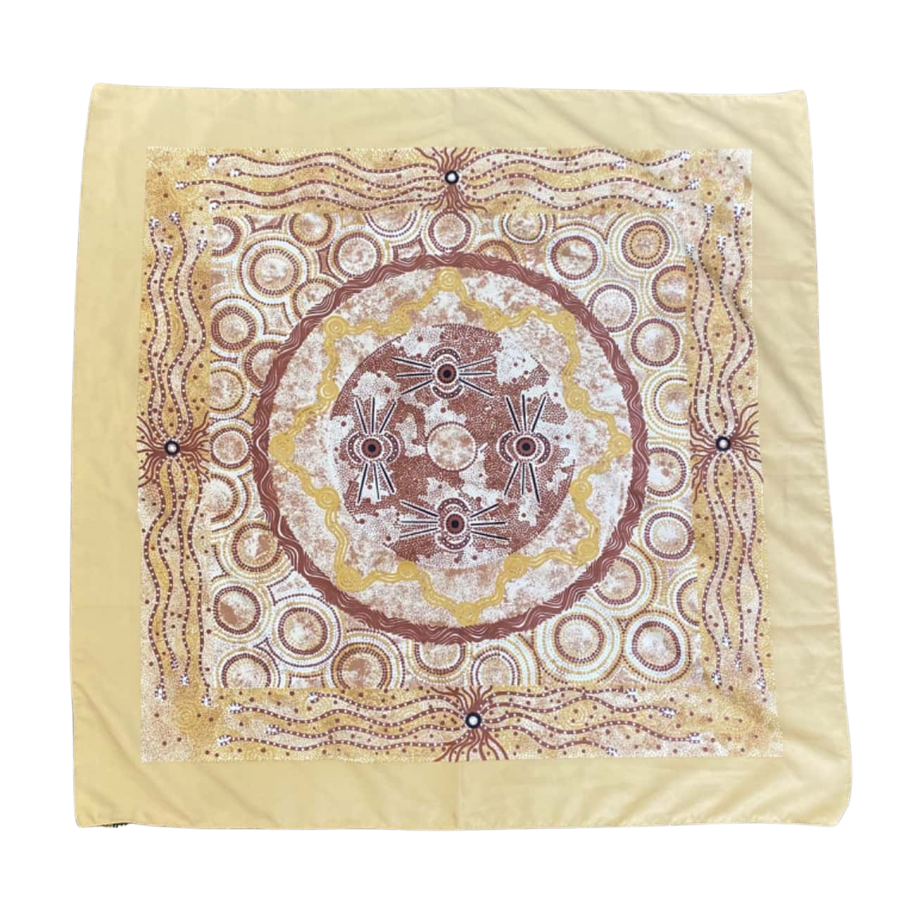 NWOT Scorched Earth Australian Made Printed Scarf Brown(s)