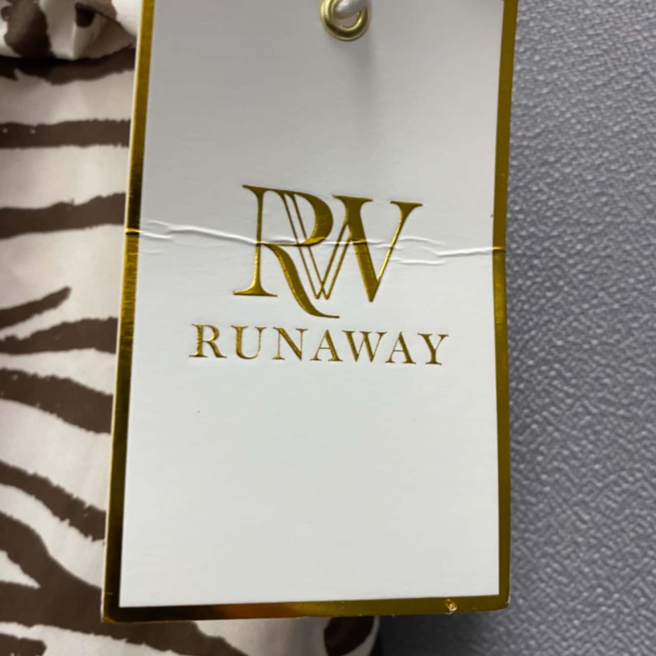 REDUCED TO $12.50 Runaway the Label Ladies Zebra Print "Jade" Mini ...