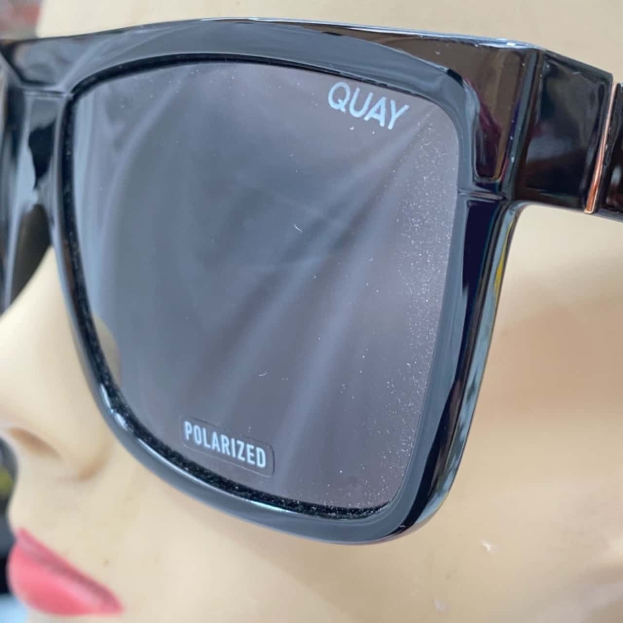 New! Womens QUAY Polarized Sunglasses Large Statement BARNUN Frames