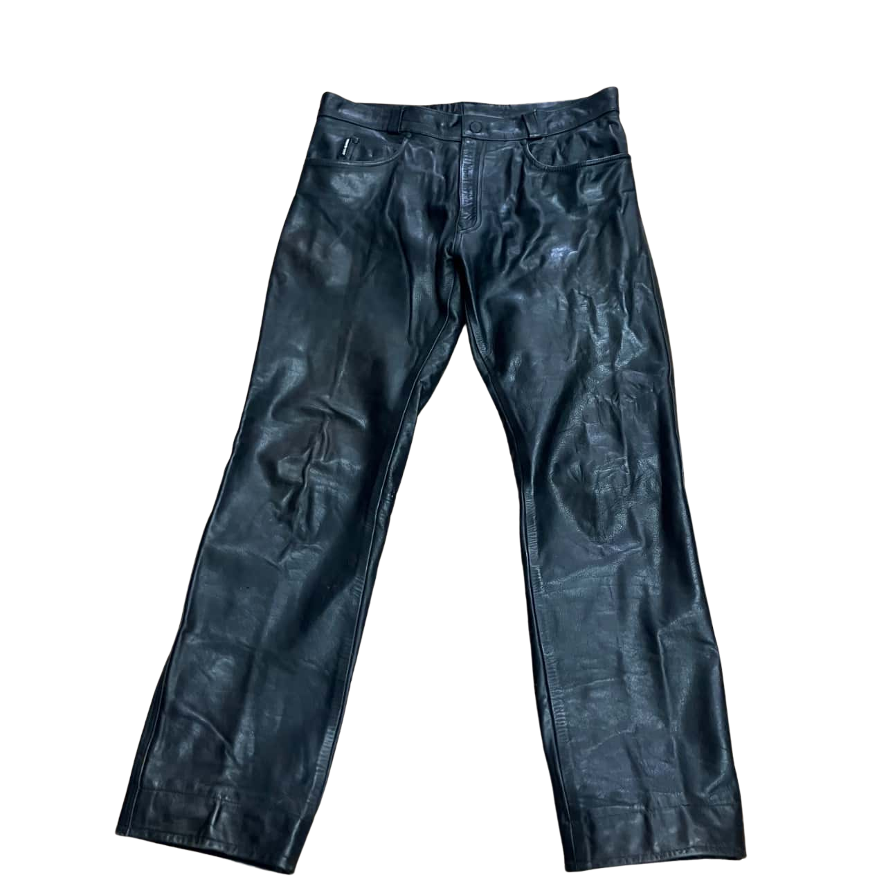 Revit! Leather Motorcycle Waist 38 length 33 Pants Black (s)