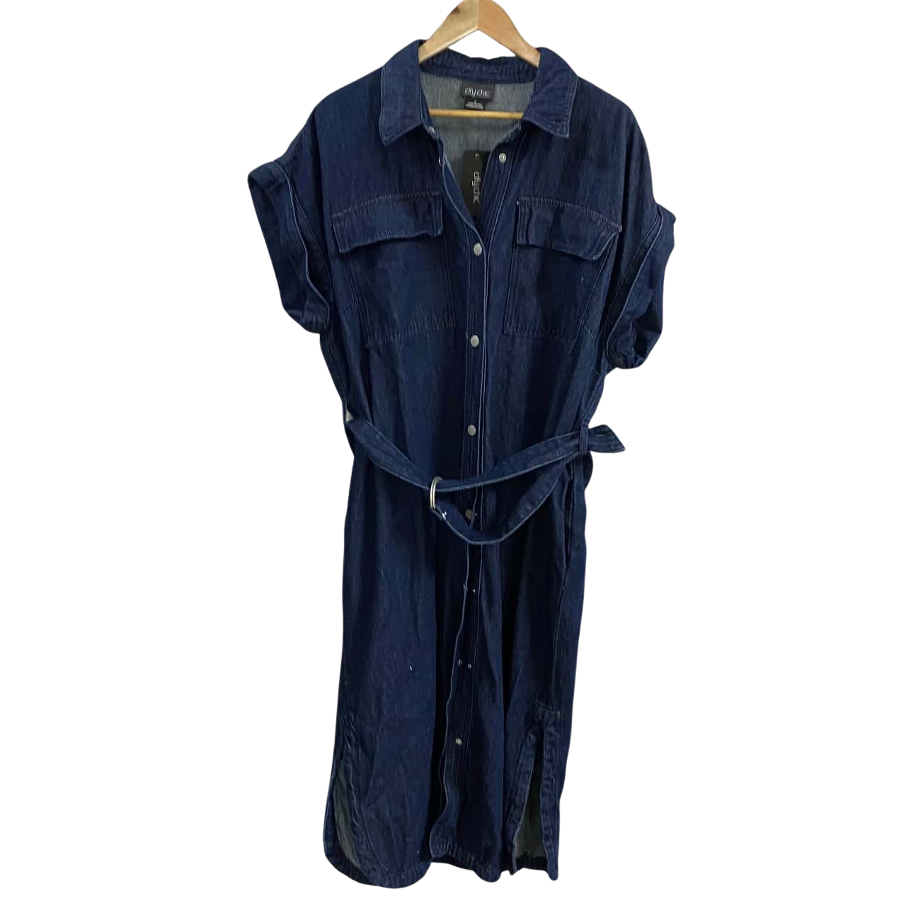 City Chic Womens Size S Matilda Denim Dress