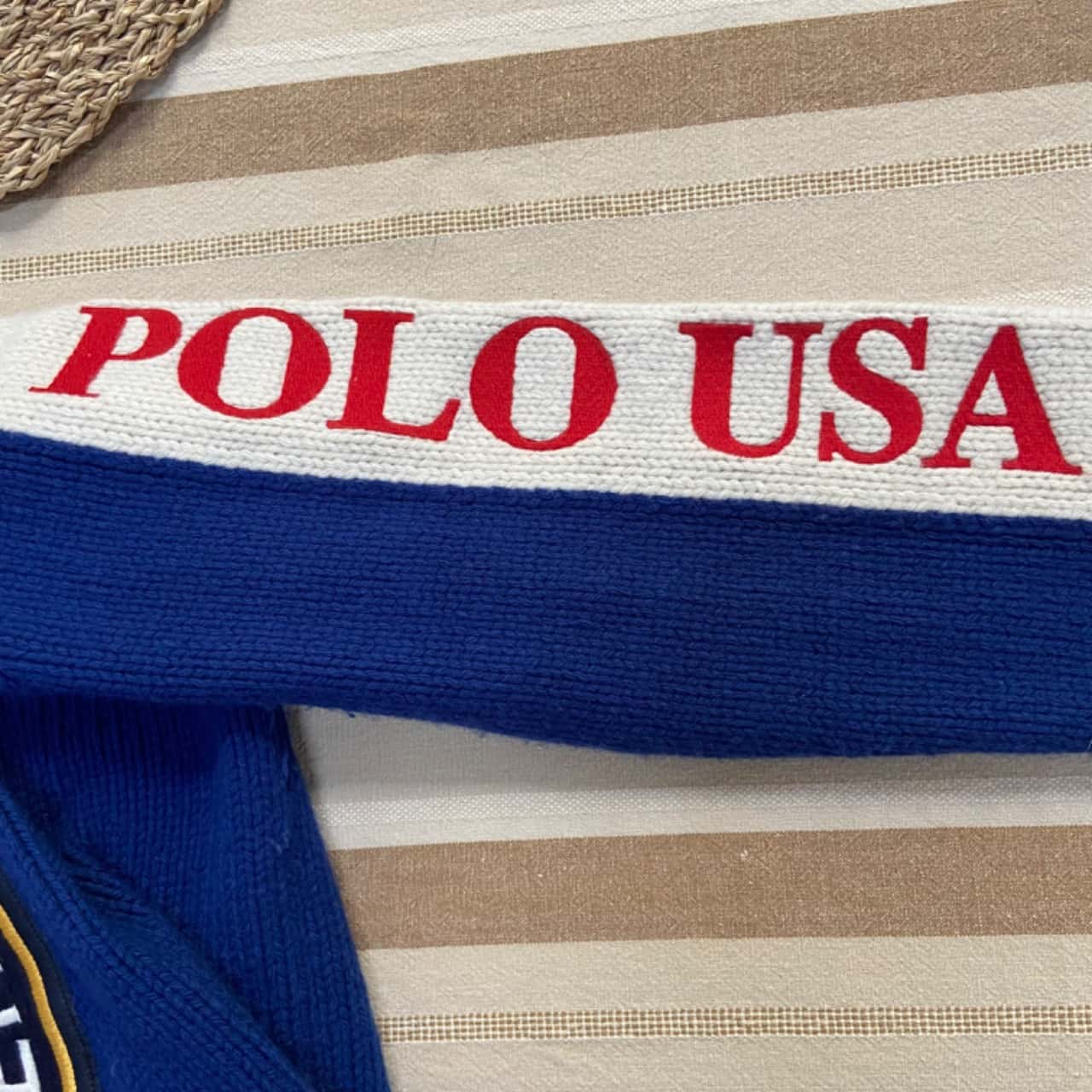 Polo Ralph Lauren Mens Size M Turtlenecks Blue / White (s)