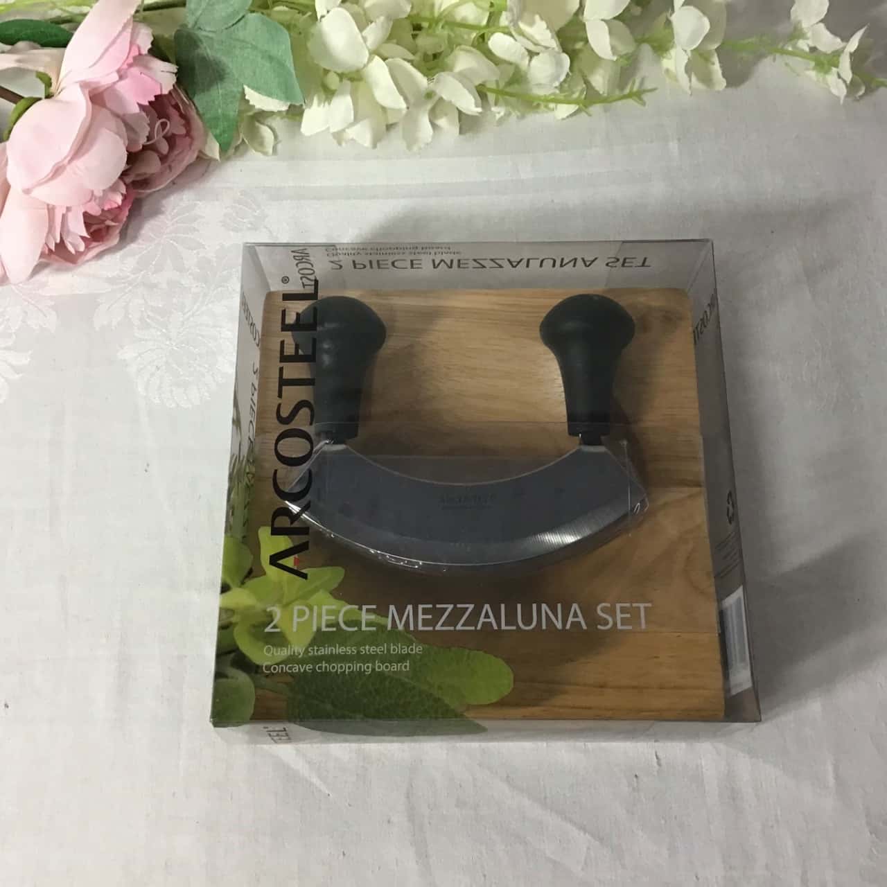 Arcosteel 2 Piece Mezzaluna Set (new in box)(s)