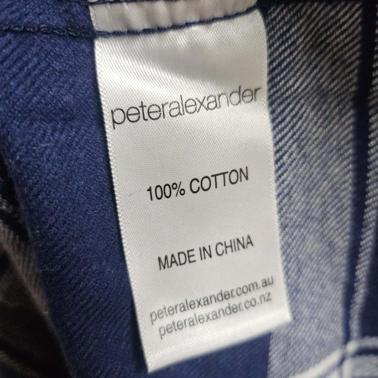 Womens Peter Alexander Blue Shirt Nightie Size S