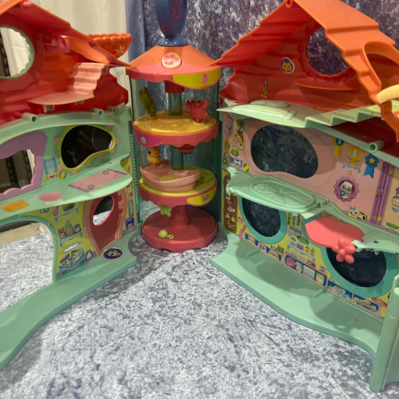 Littlest Pet Shop Biggest Playset House Foldable 2005 Hasbro LPS ...