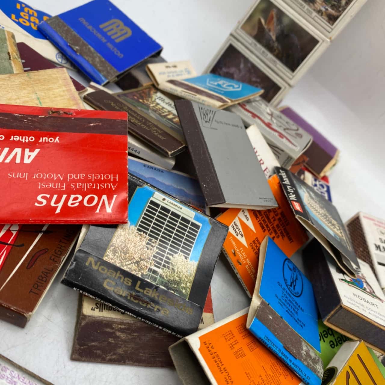 Assorted Vintage Matchboxes - over 100 used/empty(s)