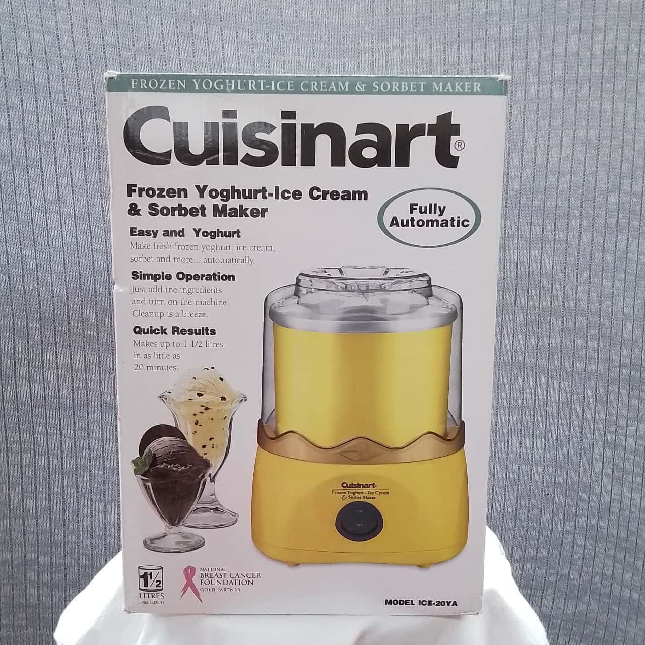 Cuisinart frozen yoghurt ice cream maker & Sorbet maker