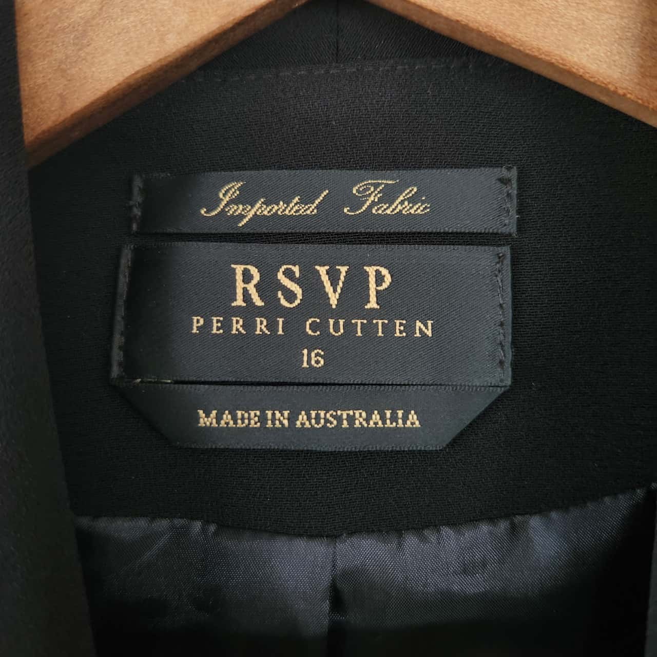 Perri Cutten Black Blazer Jacket Plus Size 16 / XXL (s)