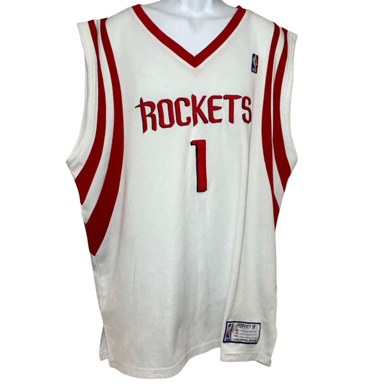 NBA Rockets 1 McGrady Singlet Size XXXL Red / White (s)