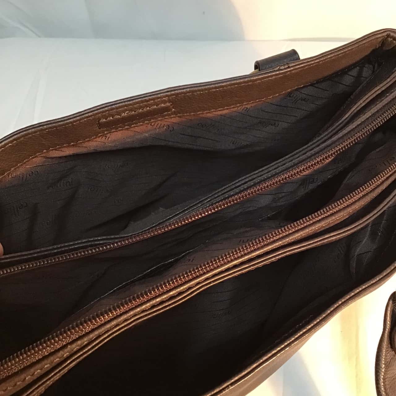 Cellini Womens Leather Handbag Black (s)