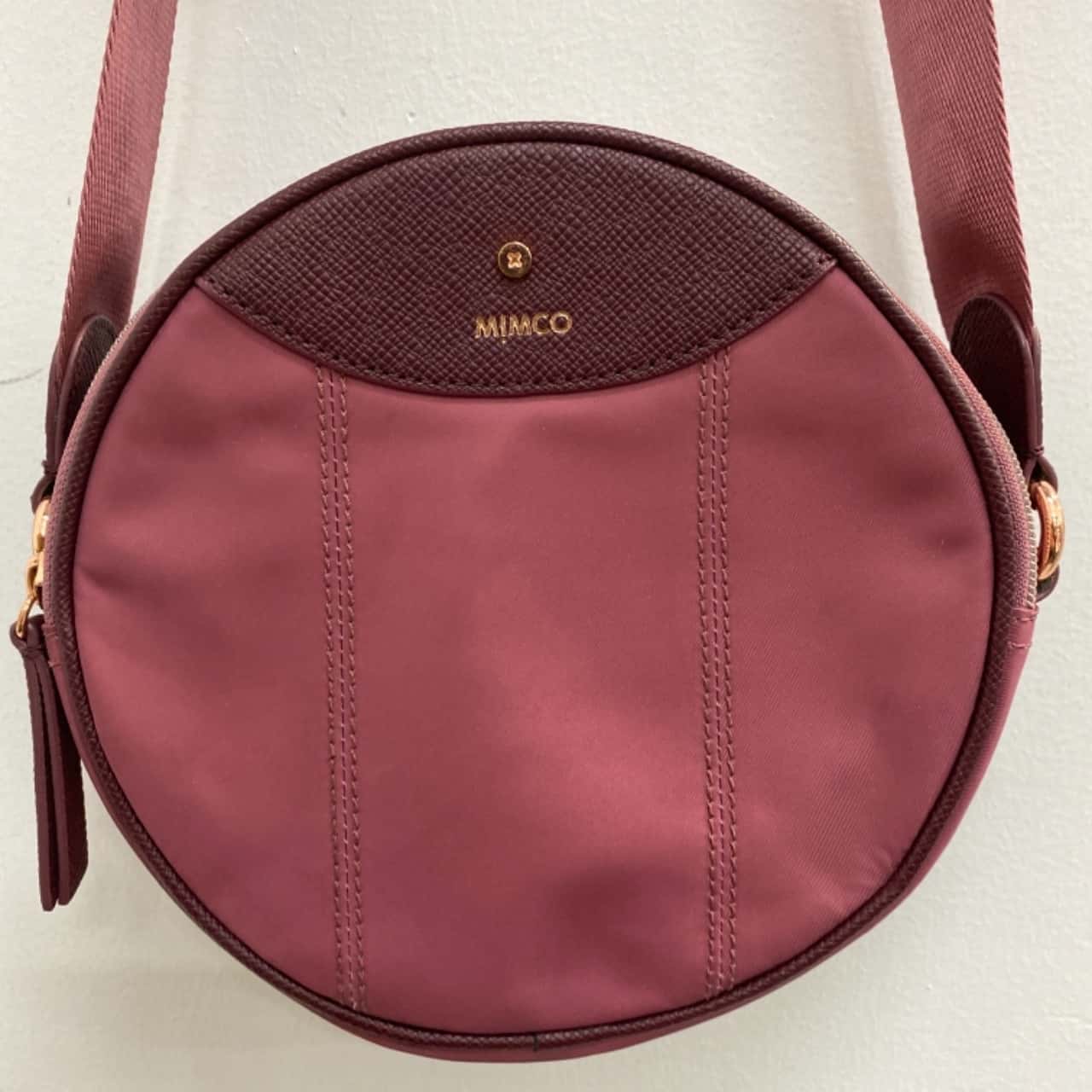 Mimco Womens Cross Body Bag (21X20cm) Dark Pink/Purple (s)