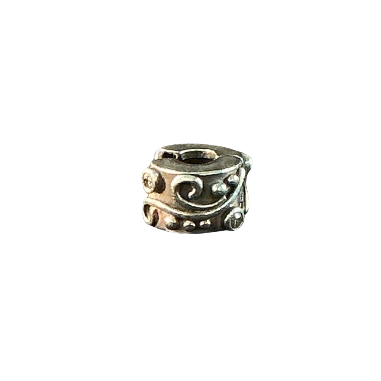 Pandora Sterling silver and pink stone clip charm (stamped) Pink ...