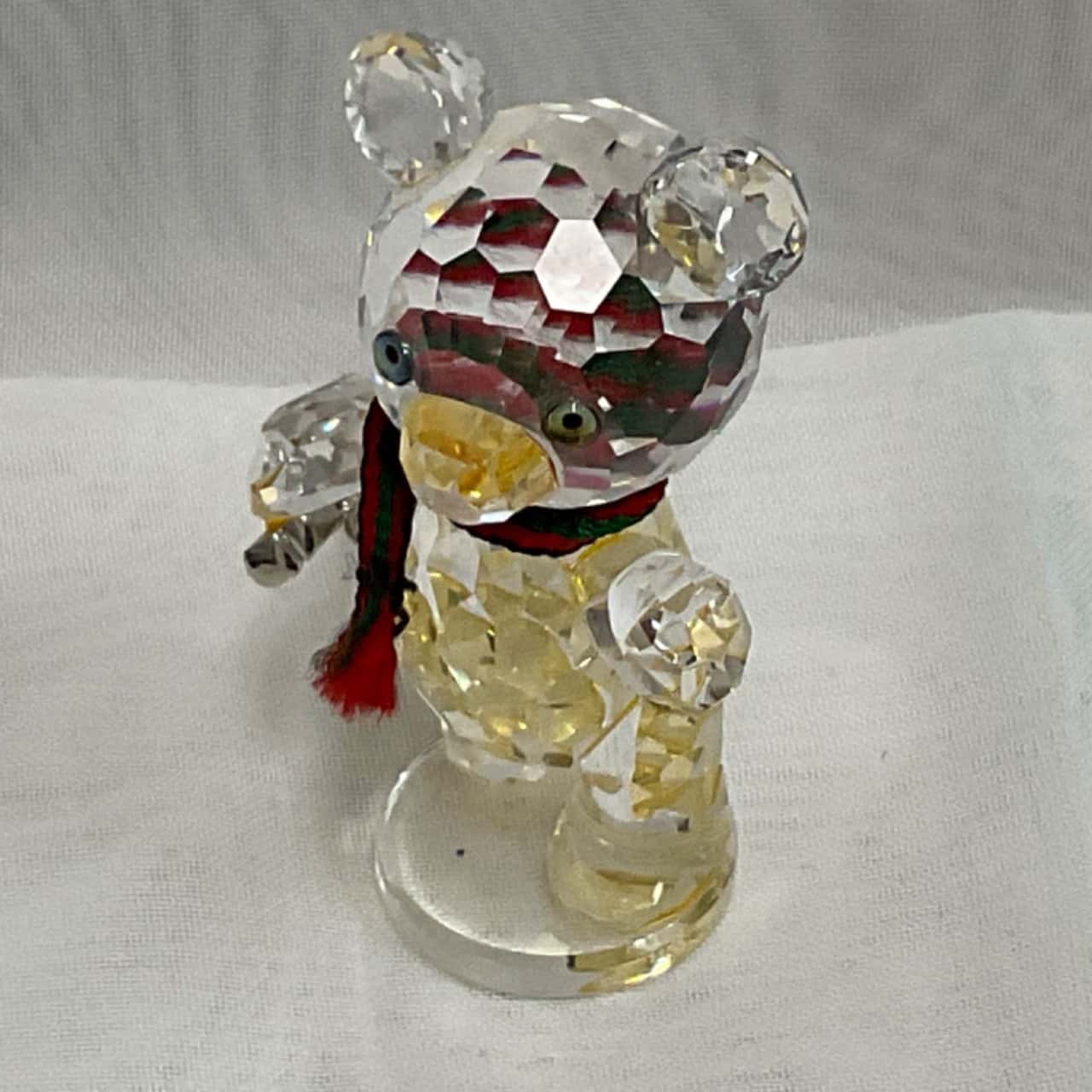 Swarovski Lead Crystal Figurine Kris Bear Skiing 45x40(s)