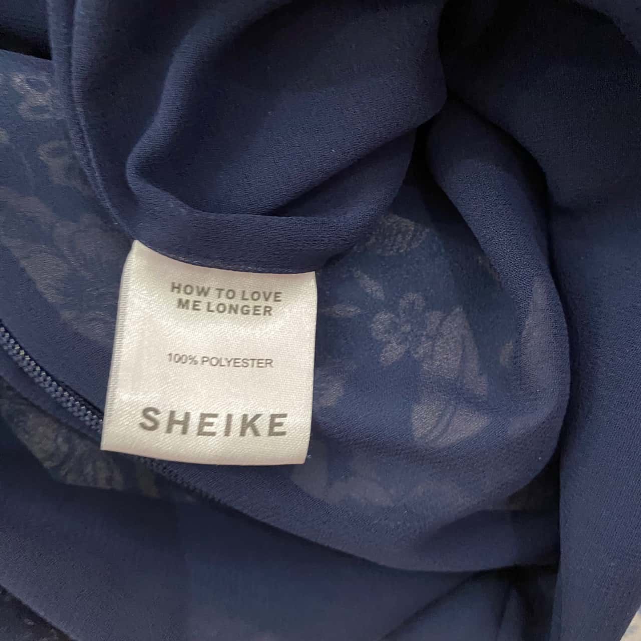 Sheike Womens Size 8 Floral Dress-Mini Dress Blue / Floral