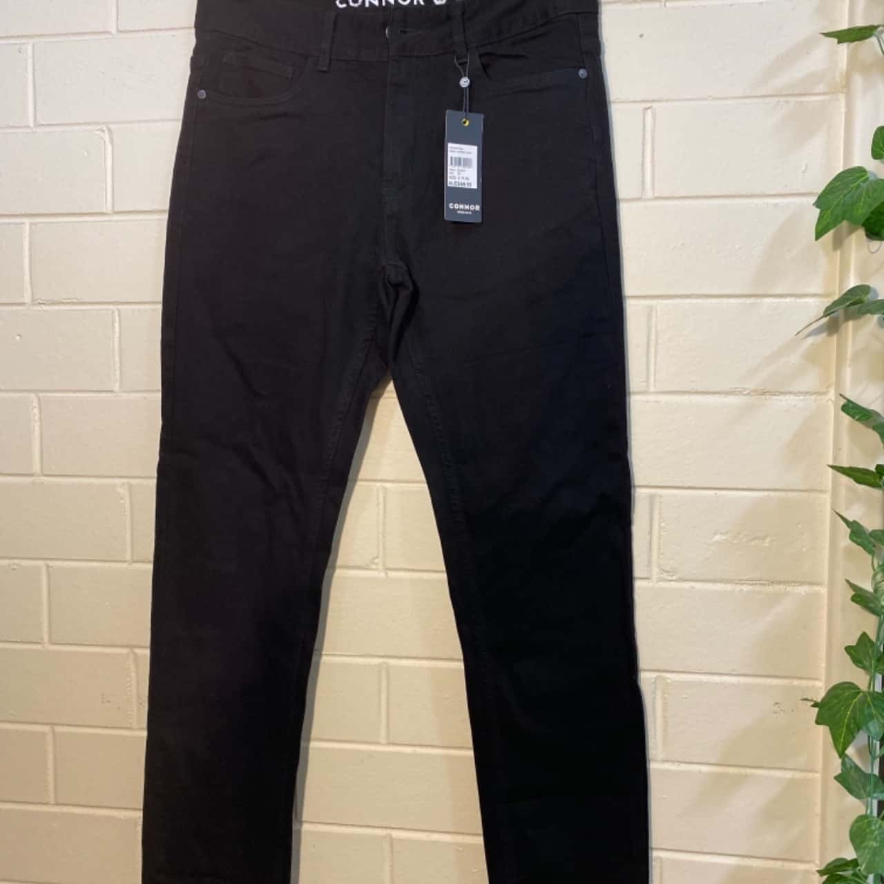 Connor Mens Size 32 Tapered Black Jeans(s)