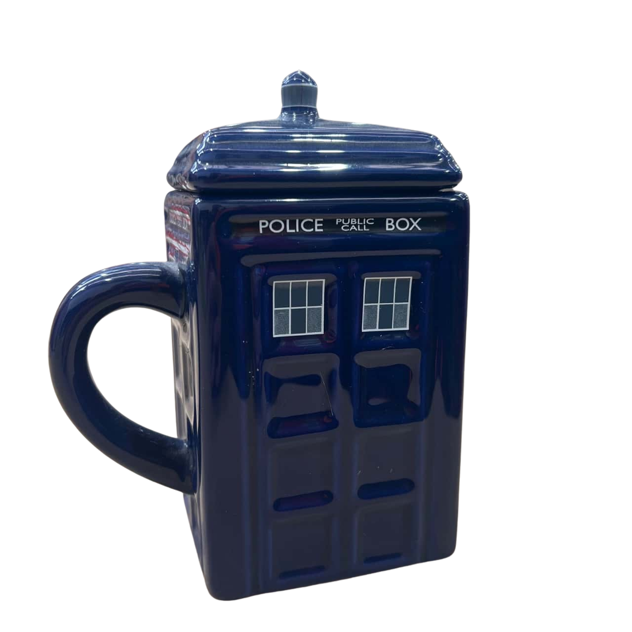 Doctor Who Tardis Blue Police Box Coffee Mug with Lid Zeon(s)