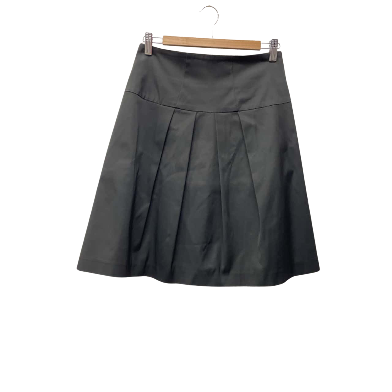 Cue Womens Skirts Size 8 A-Line / Pleated Black (s)
