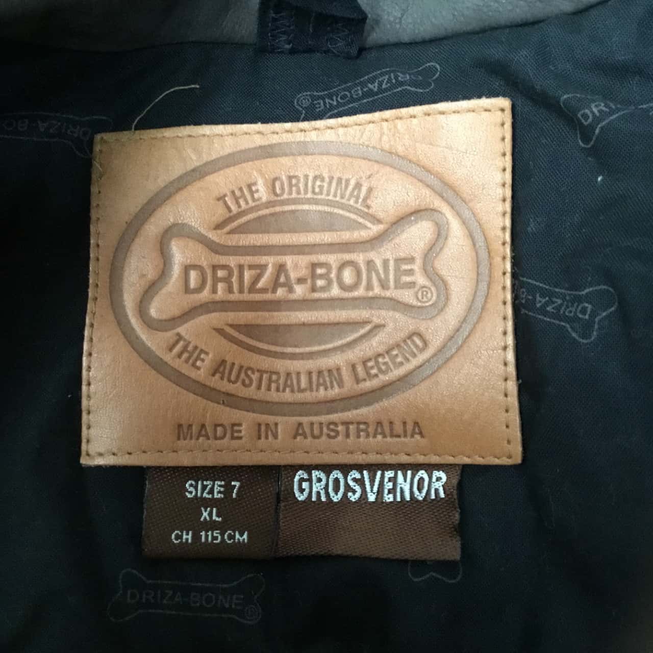 Driza-Bone Mens Size 7 Winter Coat Navy Blue (s)