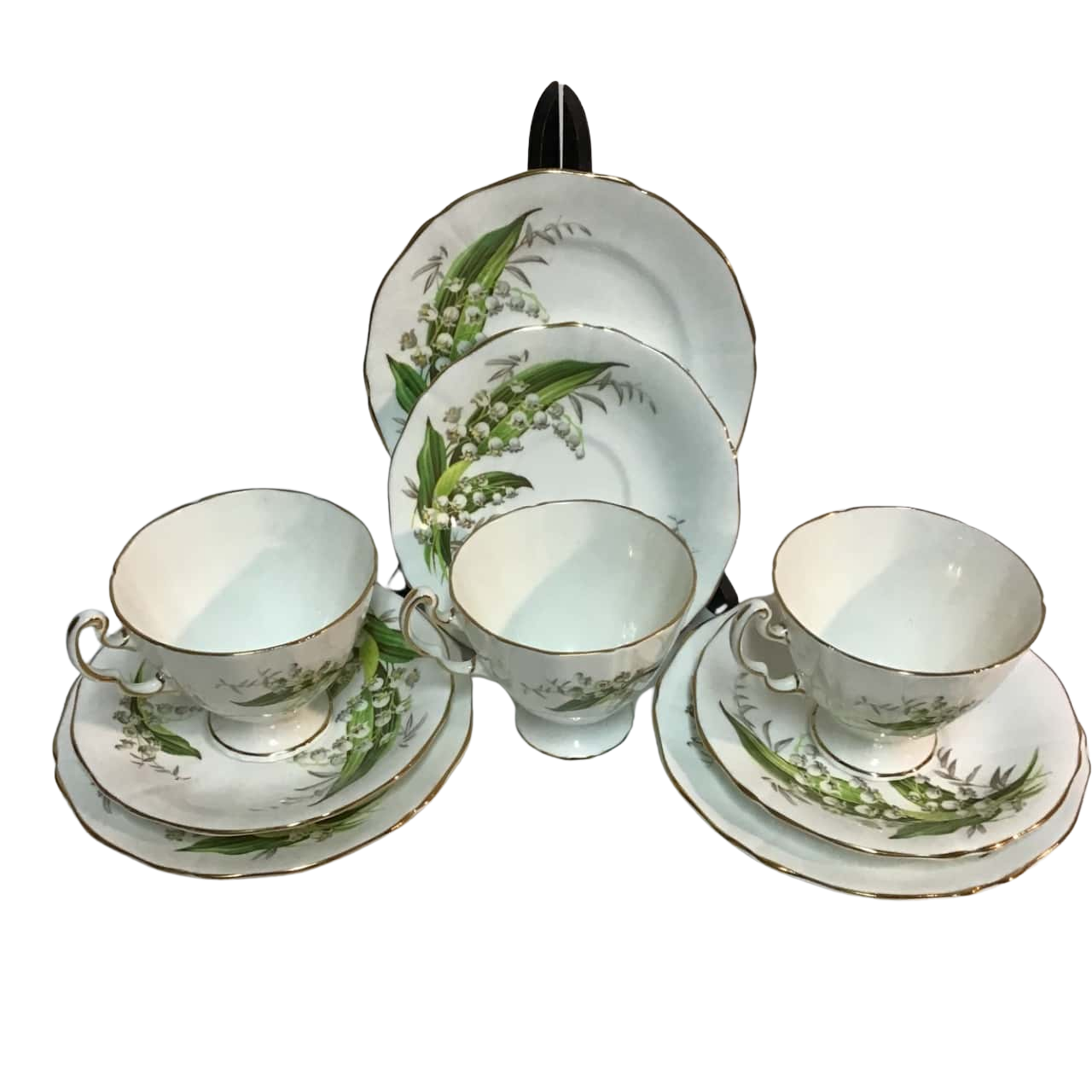 3 sets Adderley Fine Bone China Cup, Saucer & Plate England(s) - Used ...
