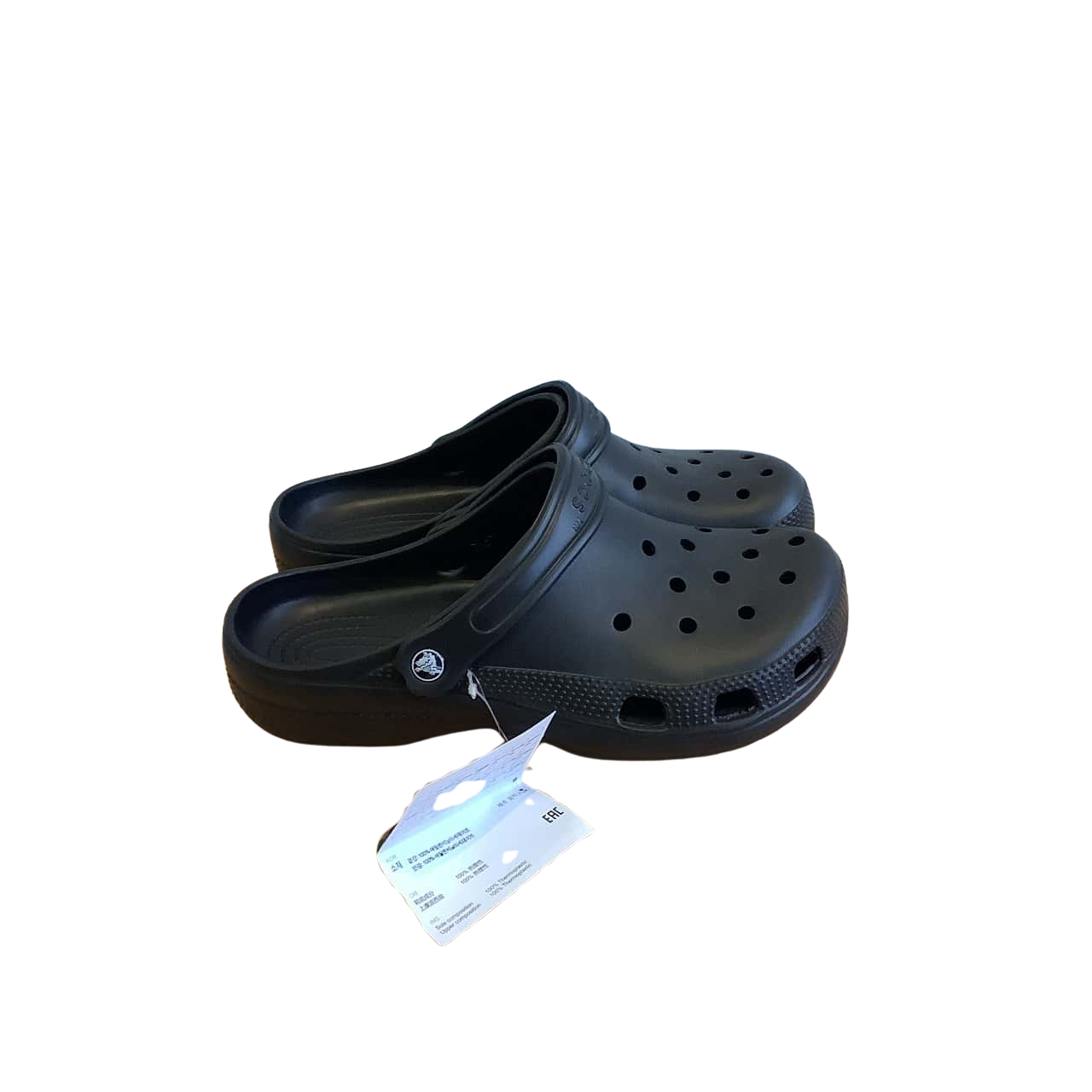 BNWT Crocs Unisex Size W11 /M 13 Classic Clogs Black (s)