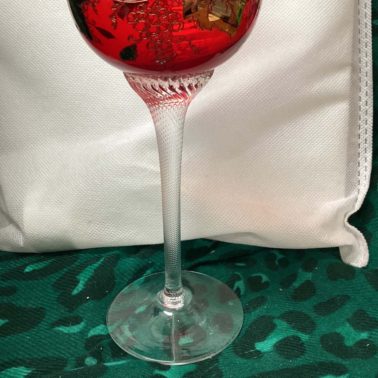 Bohemian Ruby Red Glasses (4)