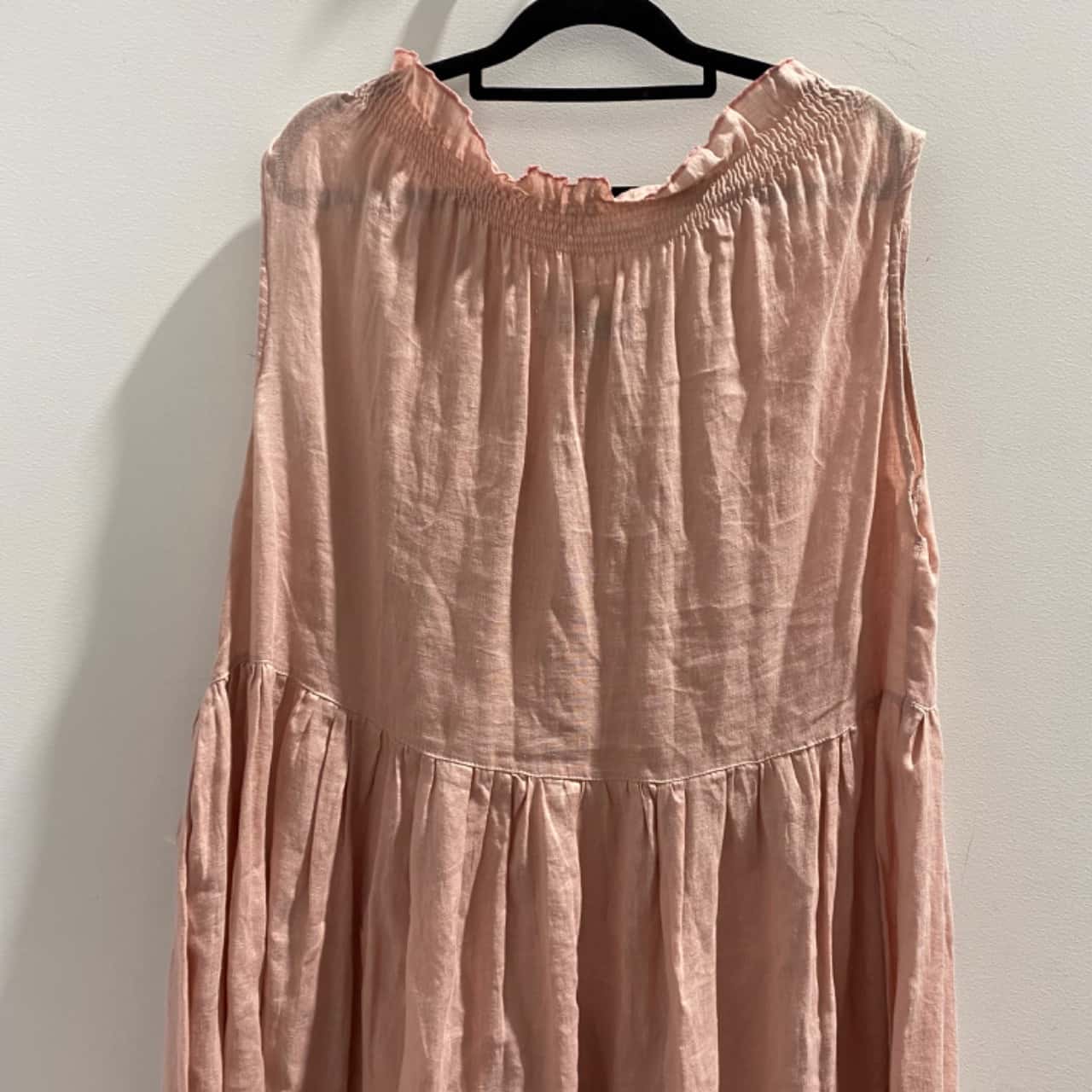 Annette Daley Womens One Size Pink Short Sleeve Dress (s)