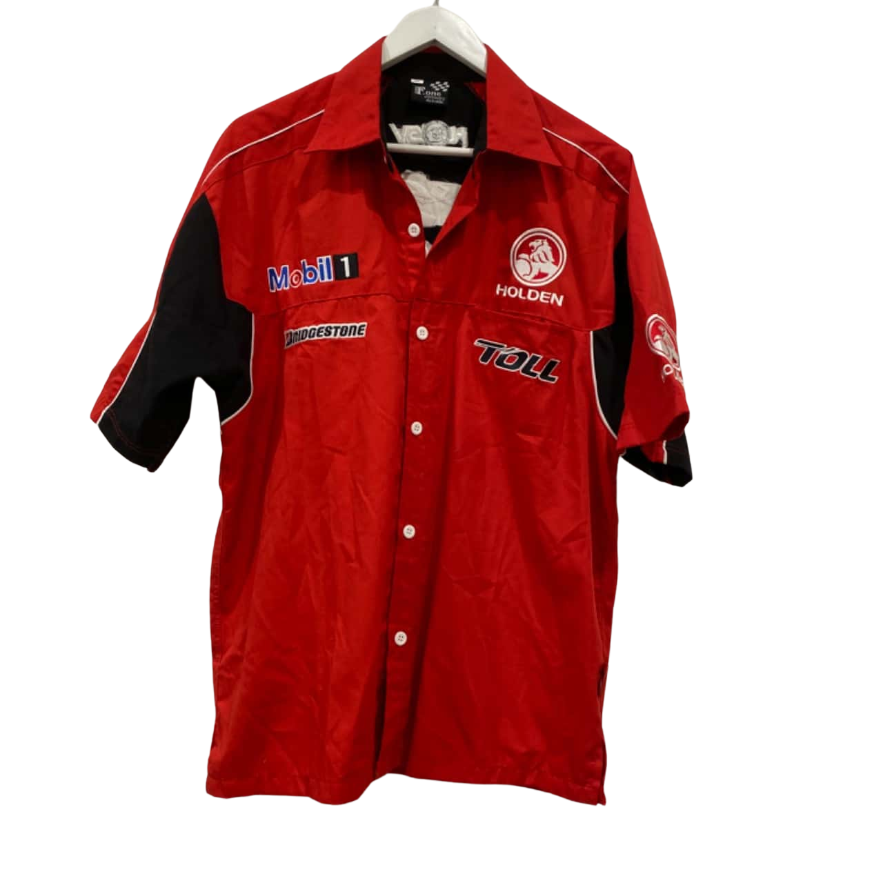 Mens Size XL Short Sleeve Black / Red