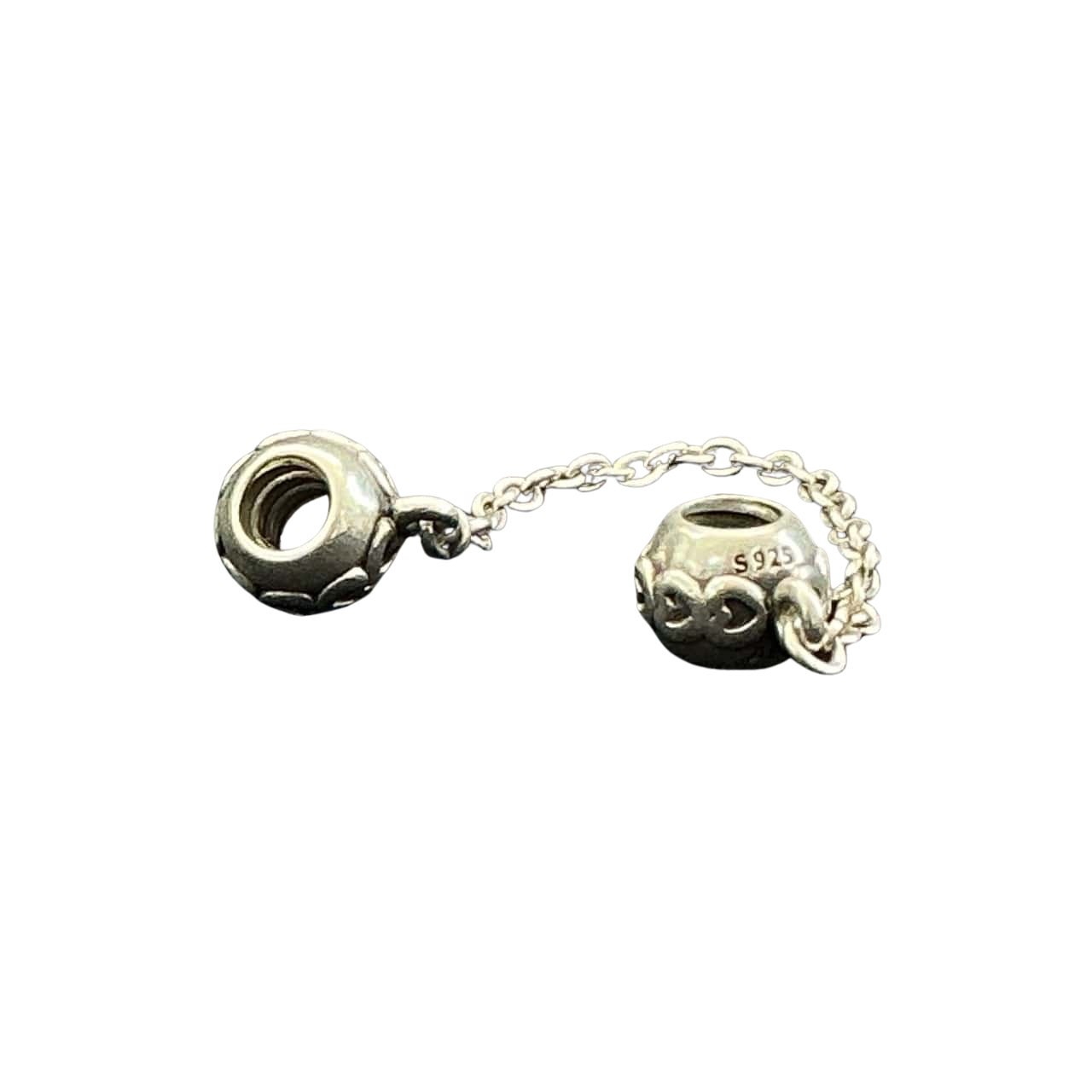 Pandora Sterling silver safety chain charm (stamped)